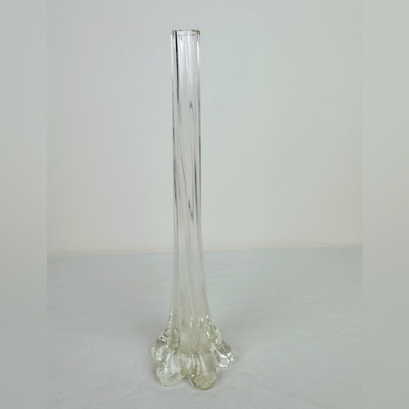 Vintage | Accents | Vintage Elephant Foot Twisted Glass Vase | Poshmark